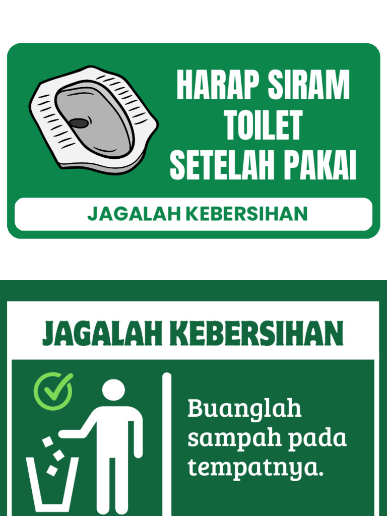 Jaga Kebersihan Toilet dan Lingkungan | PDF