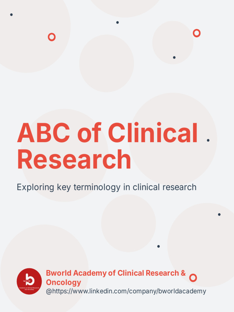 Key Terms in Clinical Research Guide | PDF | Clinical Trial | Clinical ...