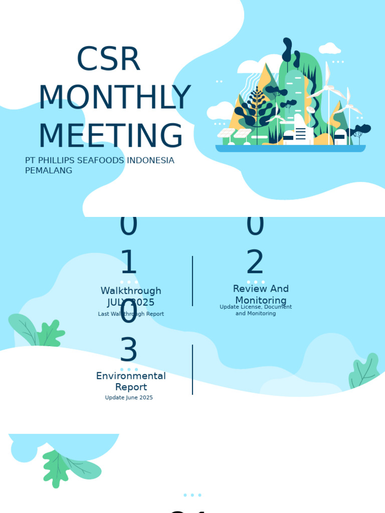 Csr Meeting July 2025 | PDF | Pollution | Environmental Issues