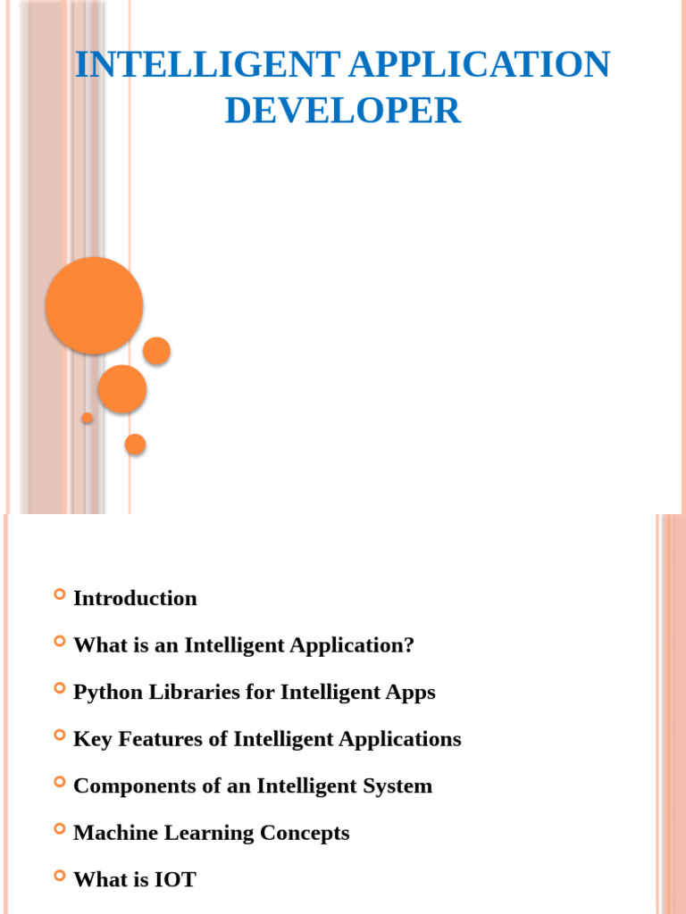 Intelligent Application Development Guide | PDF