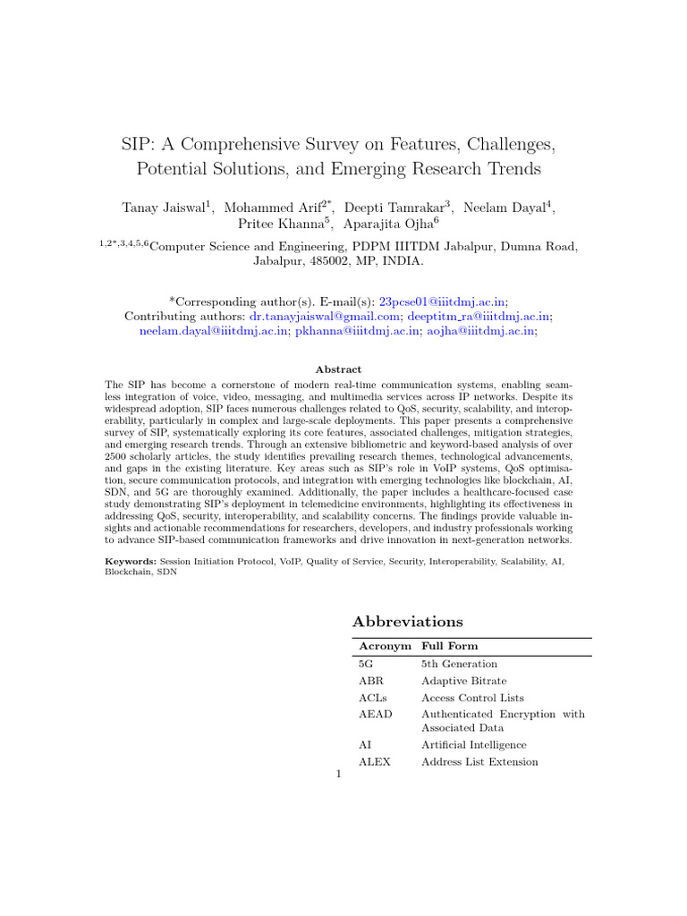 Good Literature Review Example | PDF | Session Initiation Protocol ...