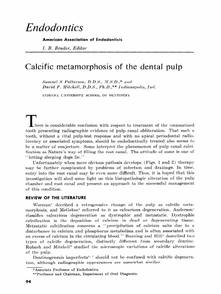 Patterson 1965 | PDF | Dentin | Tooth