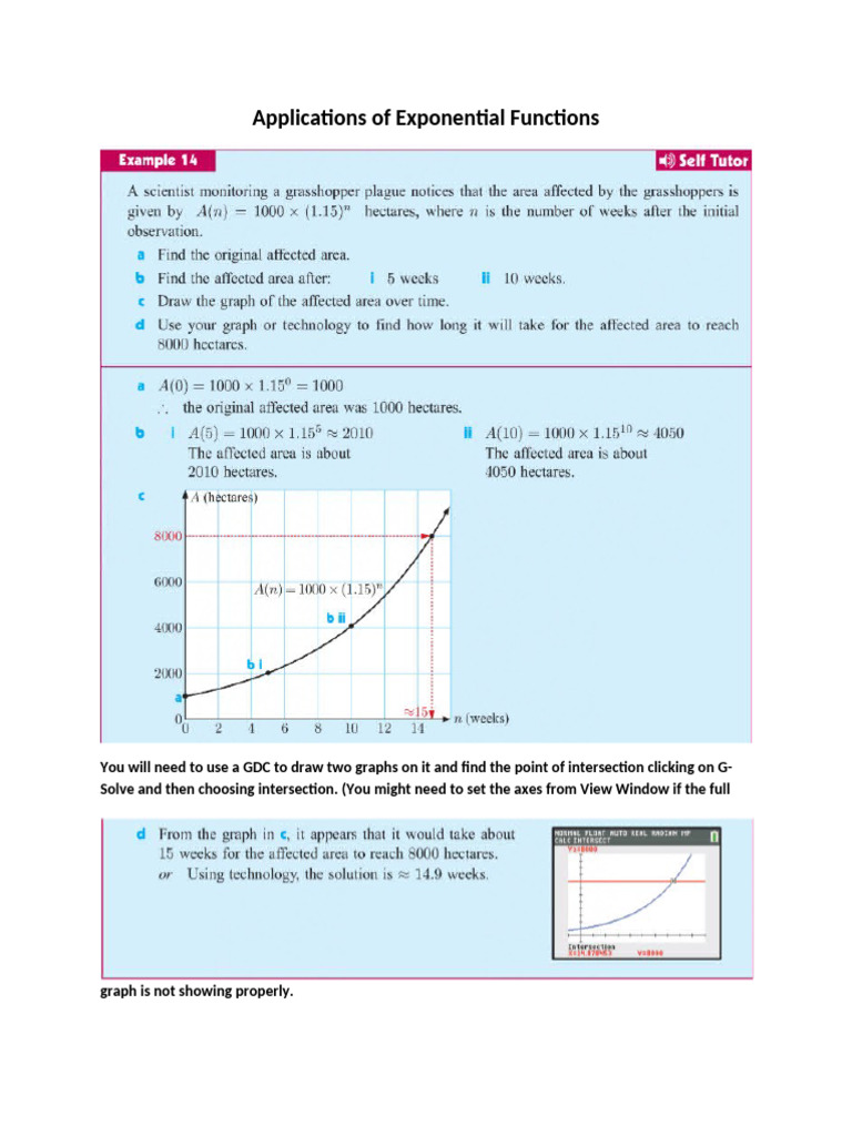 Applications of Exponential Functions | PDF