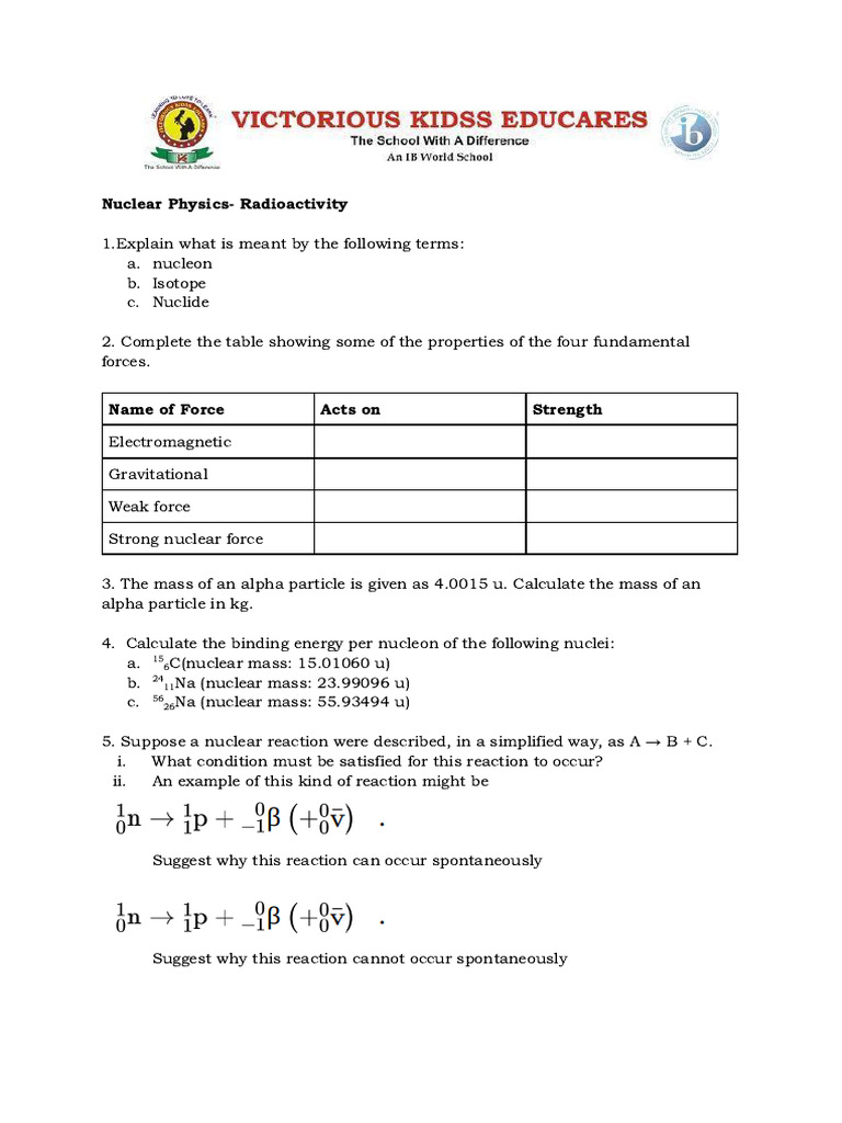 Nuclear Physics - Radioactivity | PDF