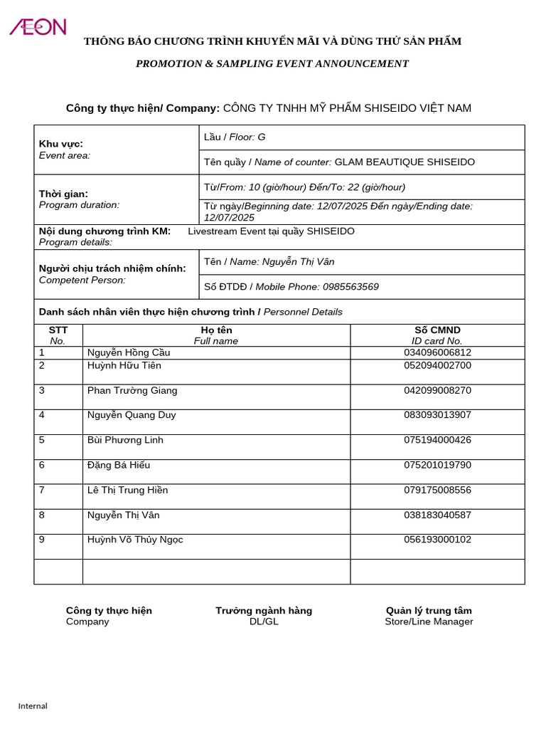 Form PG Sampling + Event Livestream SSD (Final) | PDF