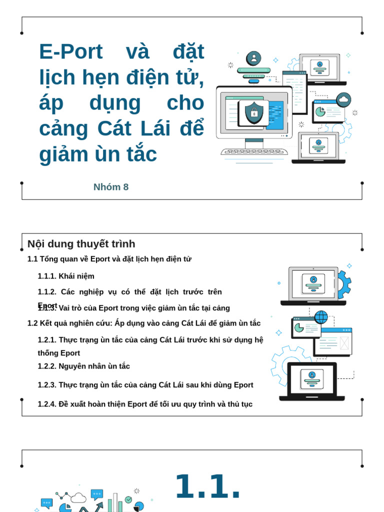 Eport và đặt lịch hẹn điện tử, áp dụng cho cảng Cát Lái giảm ùn tắc | PDF