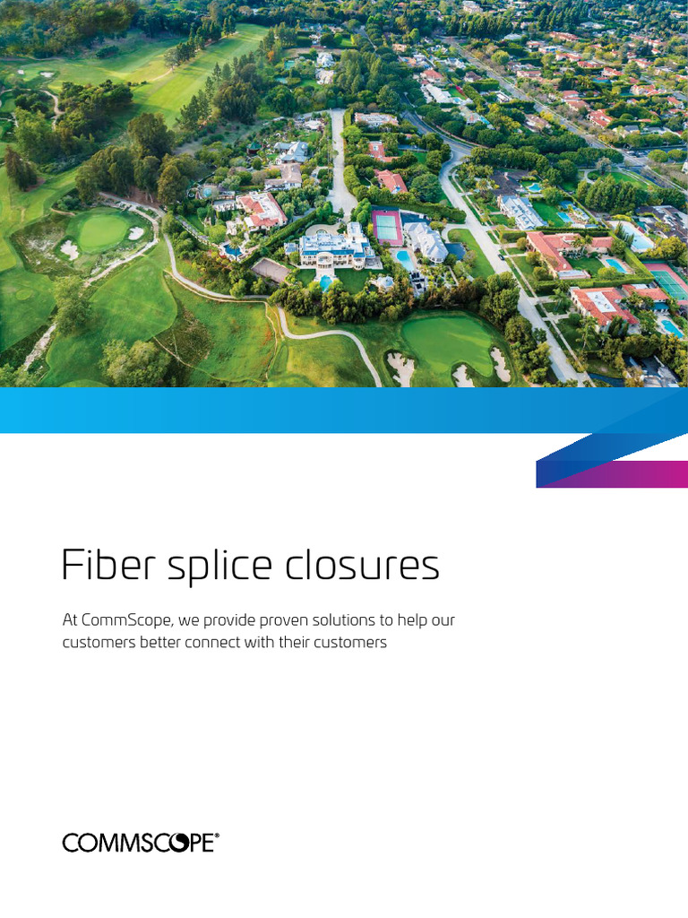 CommScope Fiber Splice Closures Guide | PDF | Fiber To The X | Optical ...