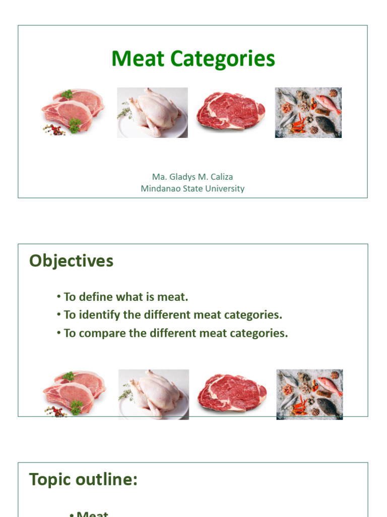 Meat Categories in the Philippines | PDF