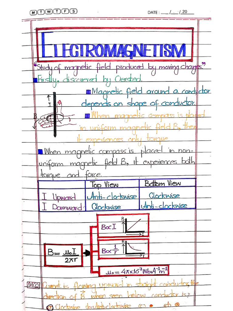 Electromagnetism and Electromagnetic Induction | PDF