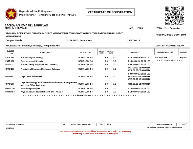 Registration Certificate | PDF | Justice | Crime & Violence