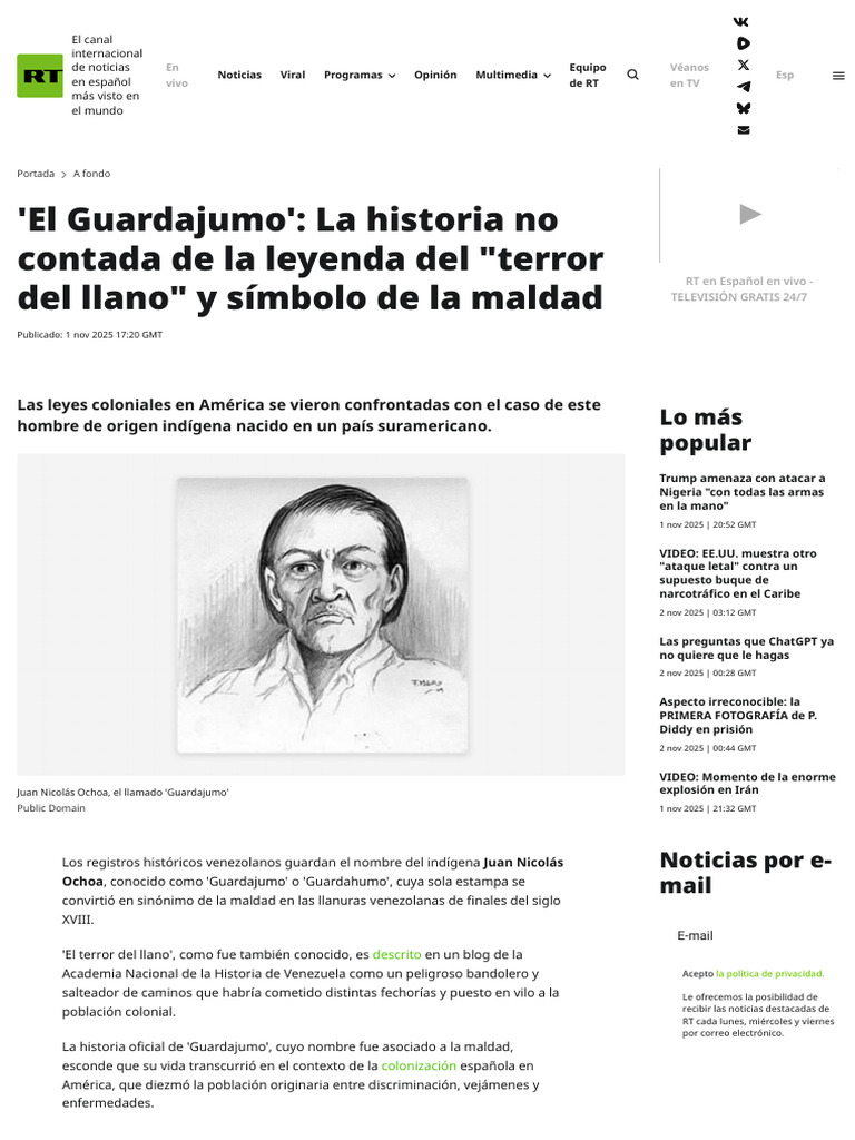 'El Guardajumo' - La Historia No Contada de La Leyenda Del - Terro | PDF