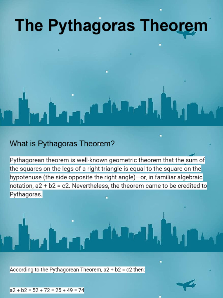 Understanding the Pythagorean Theorem | PDF