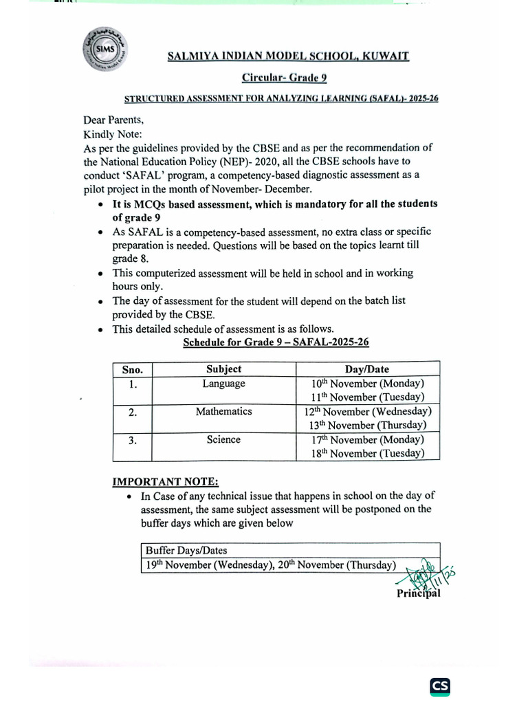 Grade 9 Safal Exam | PDF