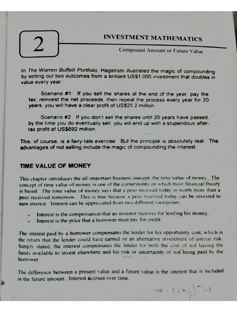 Fin Math Chapter 2 | PDF