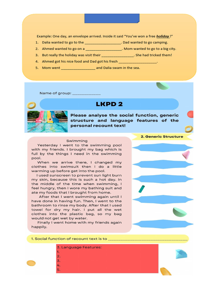 LKPD Recount Text Observasi | PDF