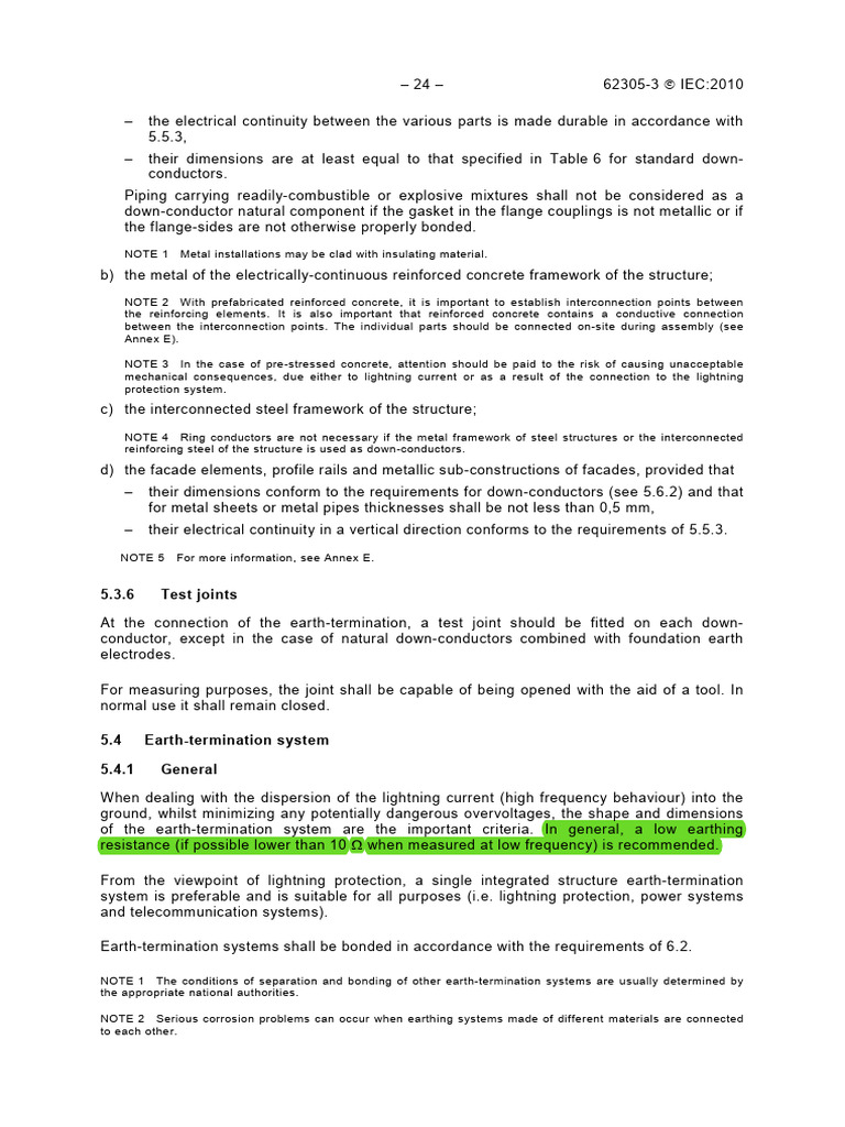IEC 62305-3 Lightning Protection Guide | PDF | Concrete | Electrical ...