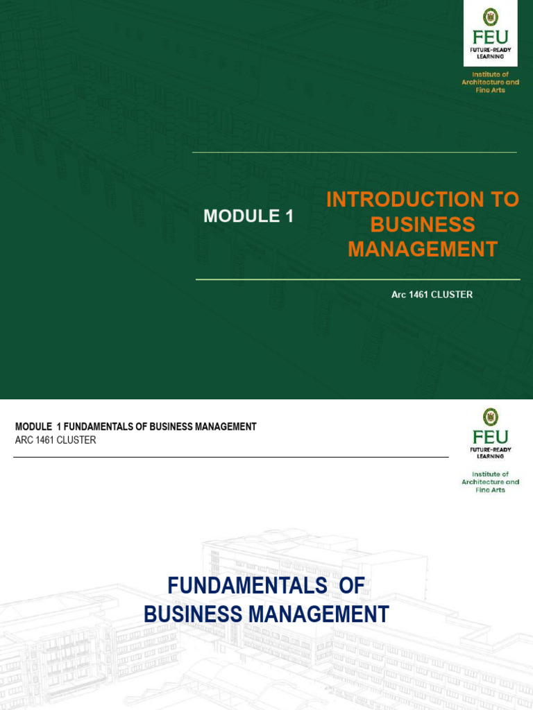 A_module 1 Fundamentals of Business Management | PDF | Psychology ...