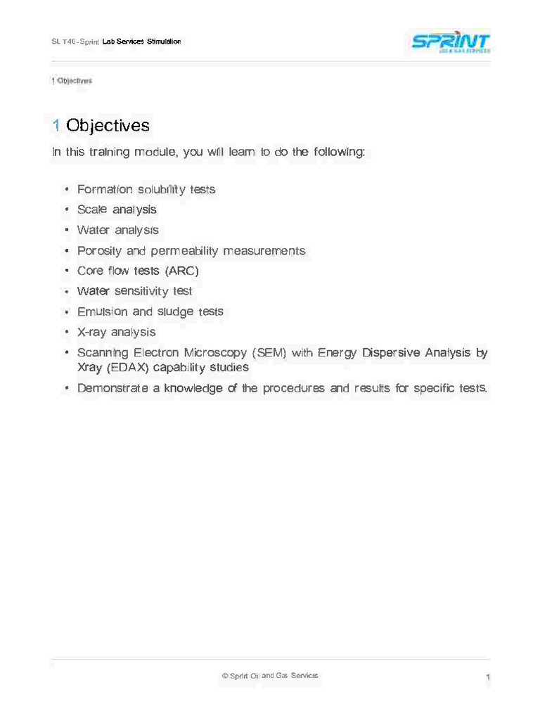 Sprint Lab Services: Stimulation Tests Guide | PDF | Salt (Chemistry ...