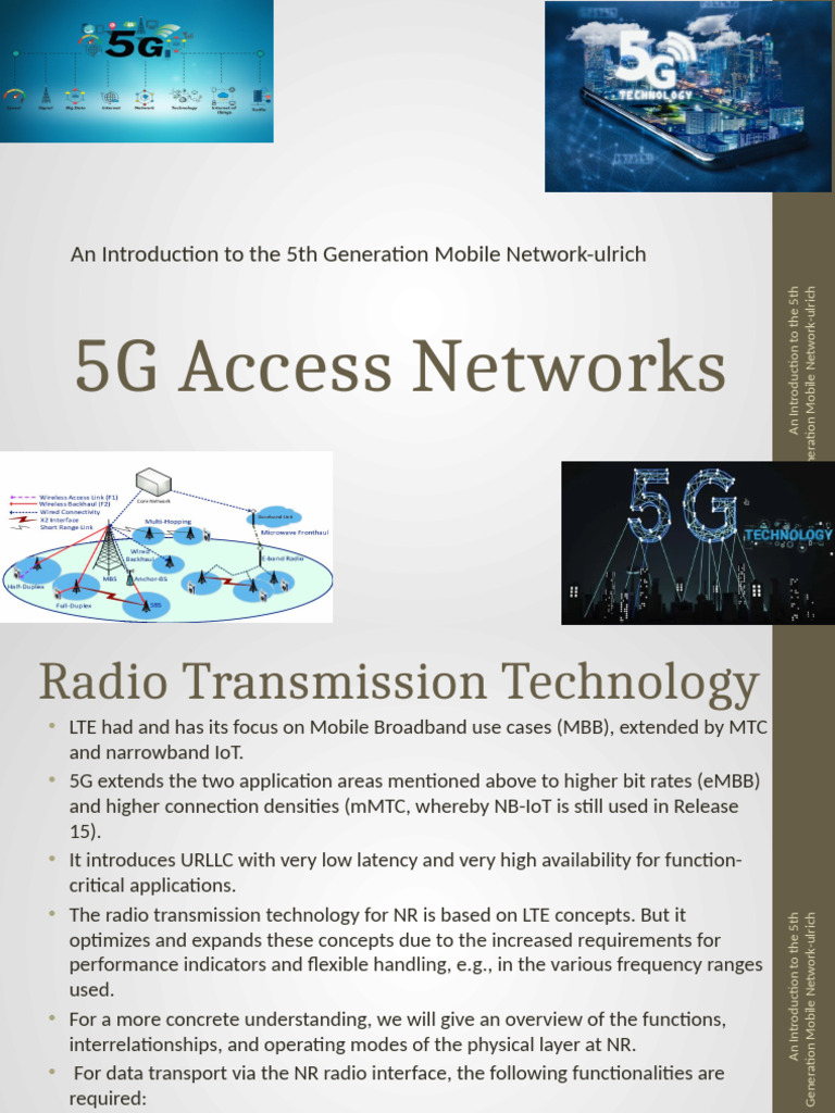 5G Access Networks | PDF | Orthogonal Frequency Division Multiplexing ...