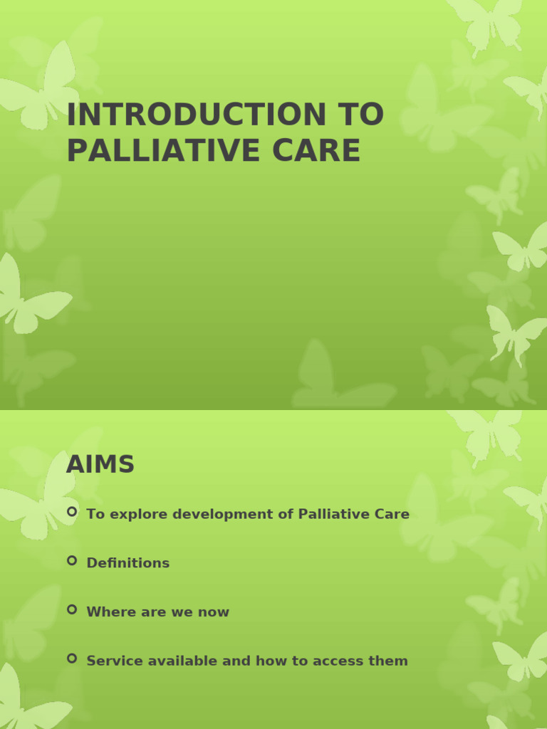 Introduction to Palliative Care | PDF | Palliative Care | End Of Life Care