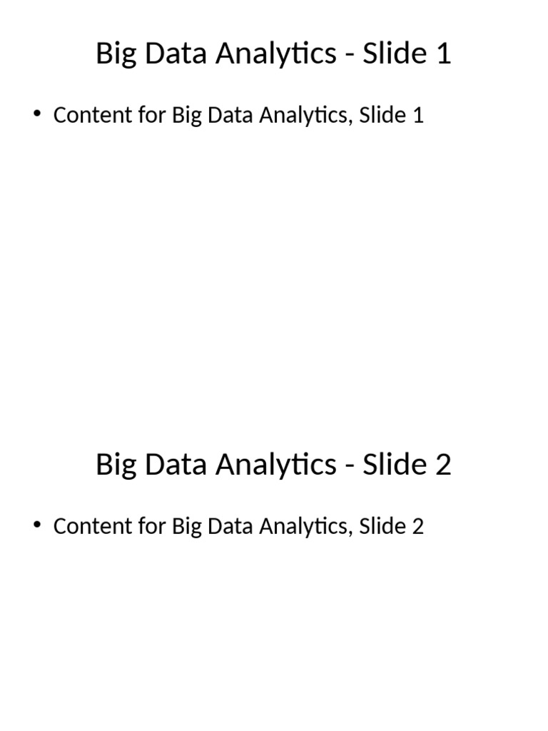 Big Data Analytics | PDF