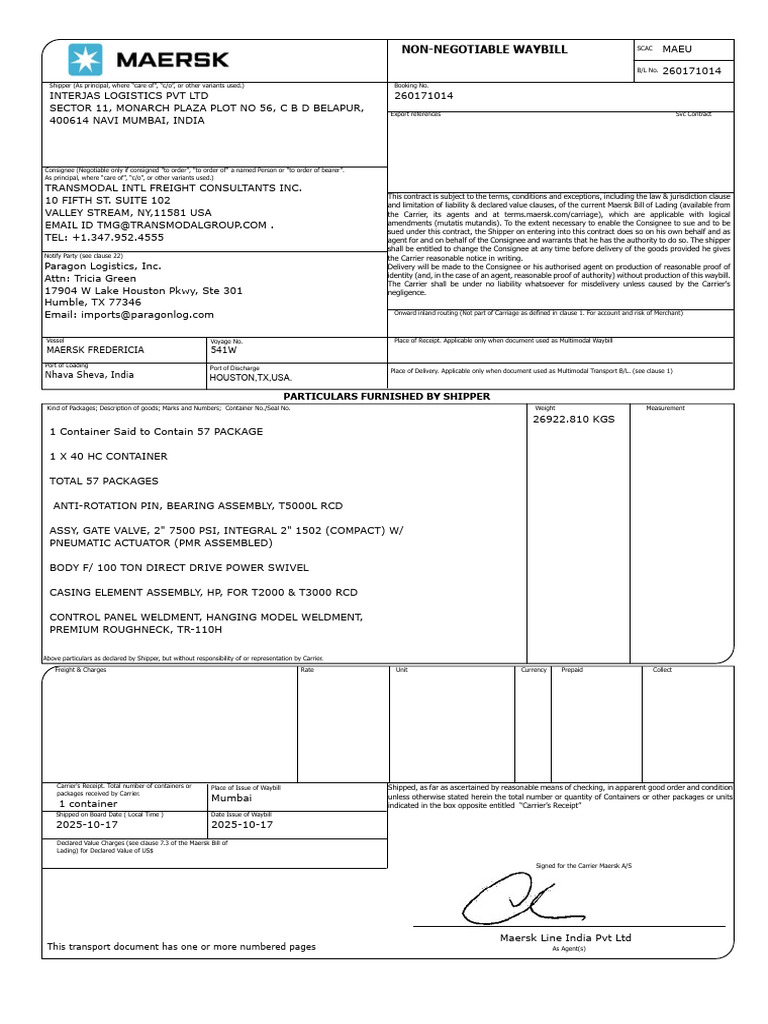 Waybill | PDF | Consignee | Cargo