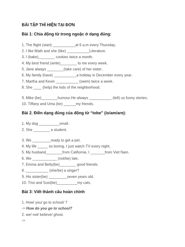 Simple Presents | PDF