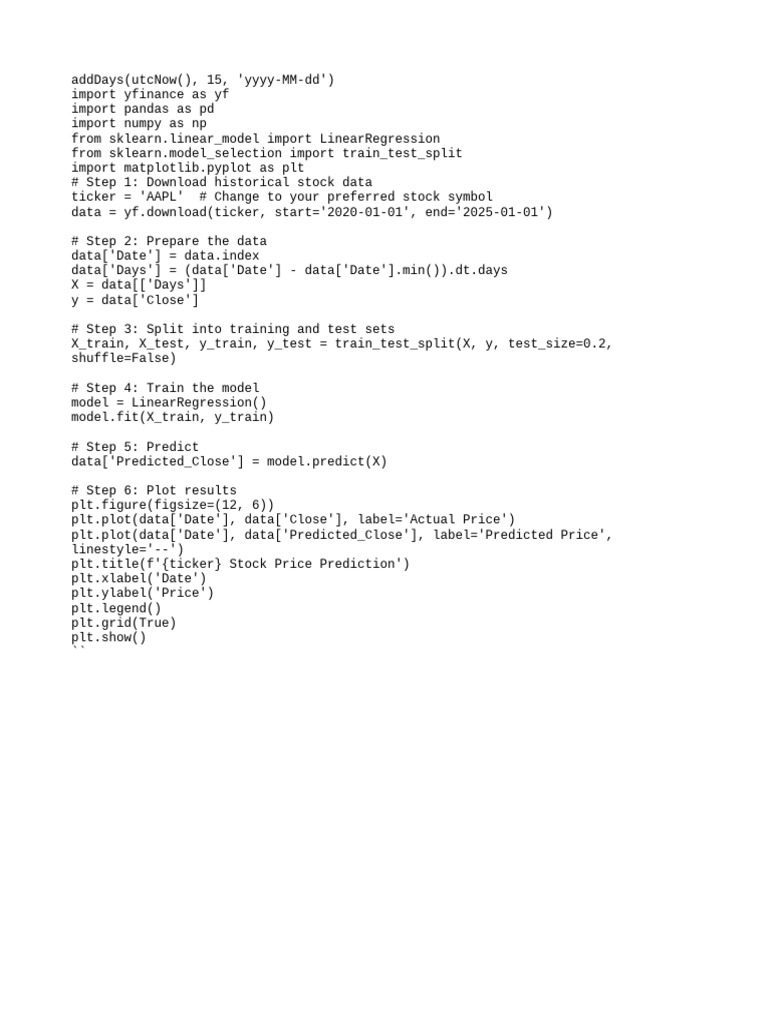 Python Linear Regression | PDF