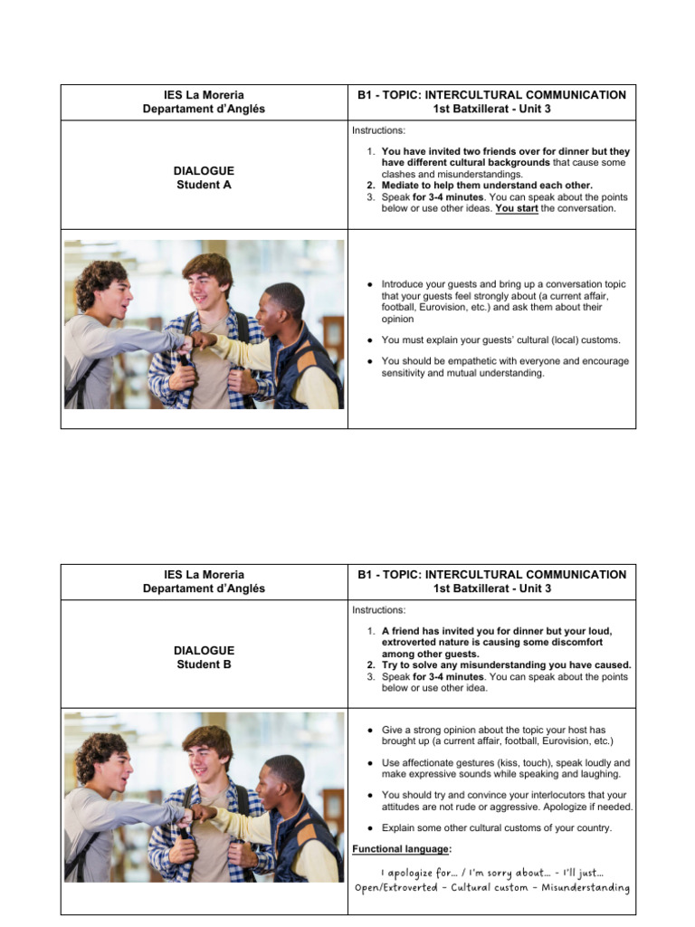 Key 1 - U3 - Intercultural Communication | PDF | Psychological Concepts ...