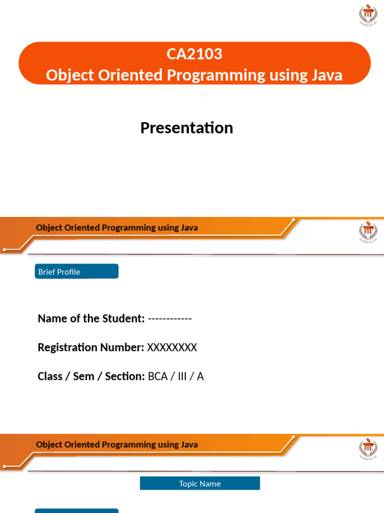 Presentation Template | PDF