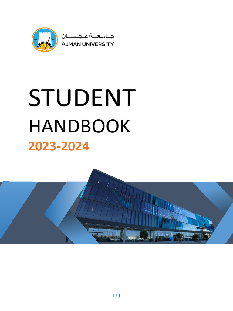 Ajman University Student Handbook 2023-24 | PDF | Academic Term