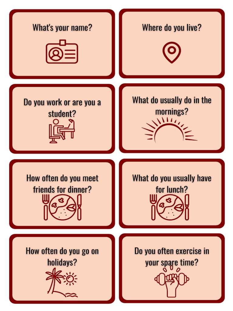 Speaking Cards Level B1 | PDF