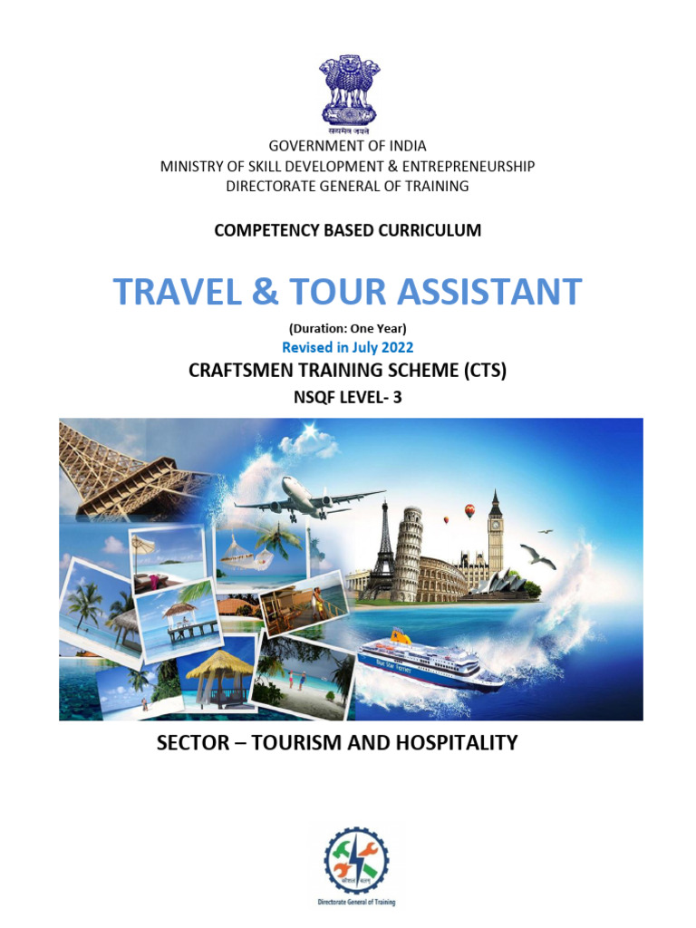 Travel Tour Assistant CTS2.0 NSQF-3 | PDF | Tourism | Vocational Education