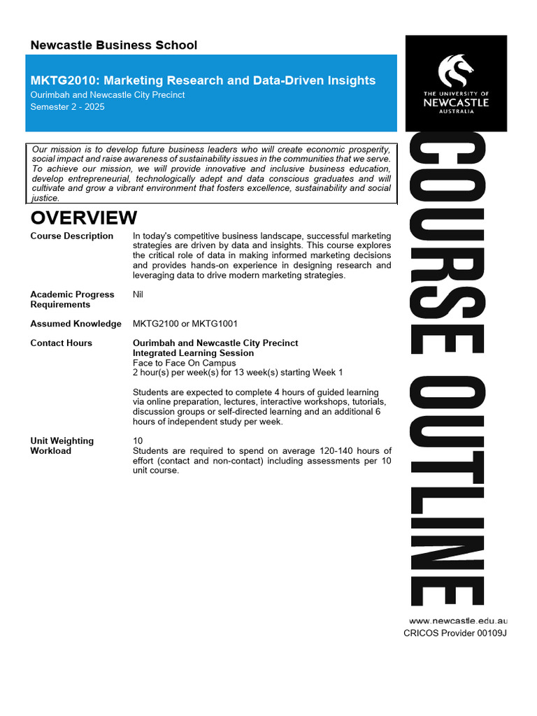 Marketing Research Course Overview 2025 | PDF | Educational Assessment ...