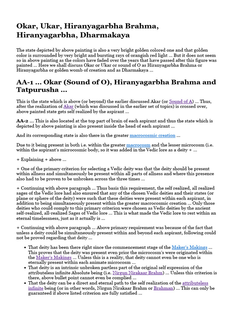 Understanding Okar and Vedic Deities | PDF | Vedas | Dharma