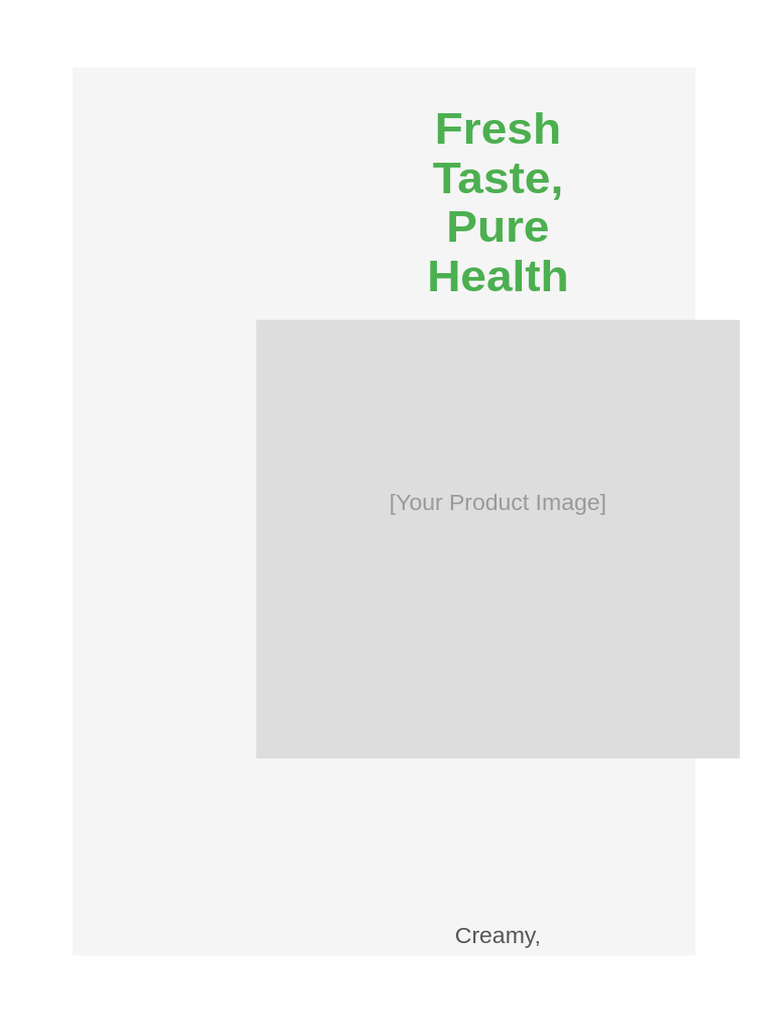 Yogurt Poster Template | PDF