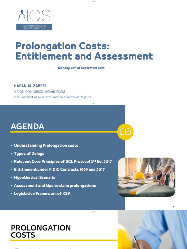 Prolongation Costs and Delay Types Guide | PDF | Private Law | Business Law