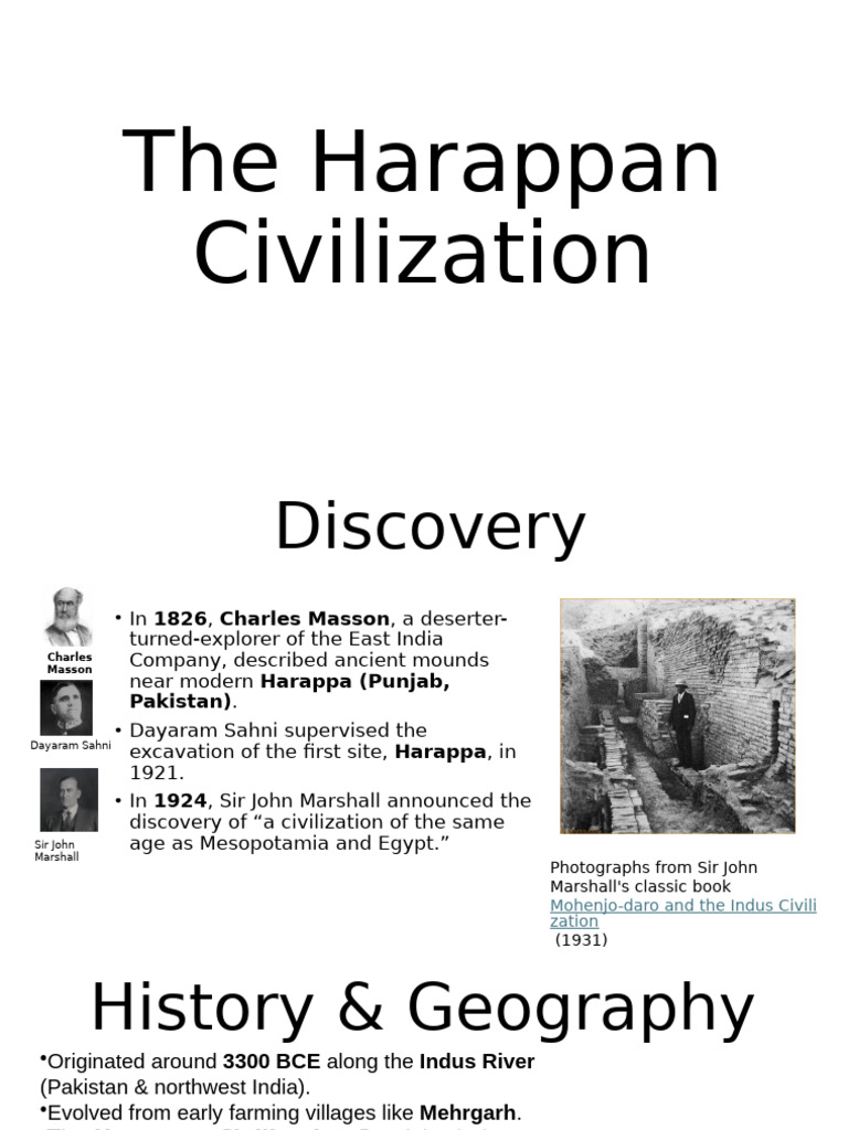 The Harappan Civilization | PDF