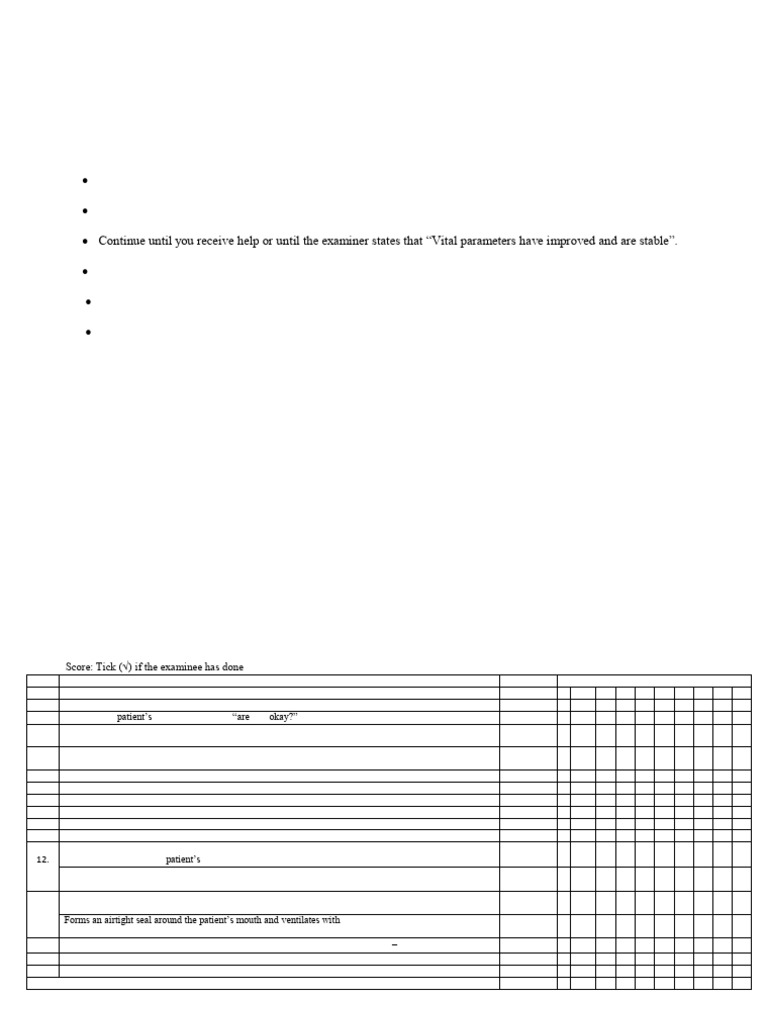 OSCE 1st Year | PDF | Blood Pressure | Cardiopulmonary Resuscitation
