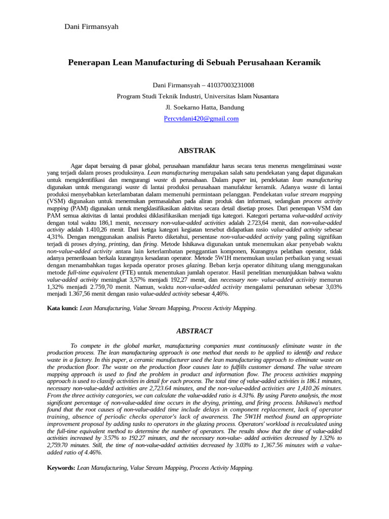UAS Psikologi Industri DaniF | PDF