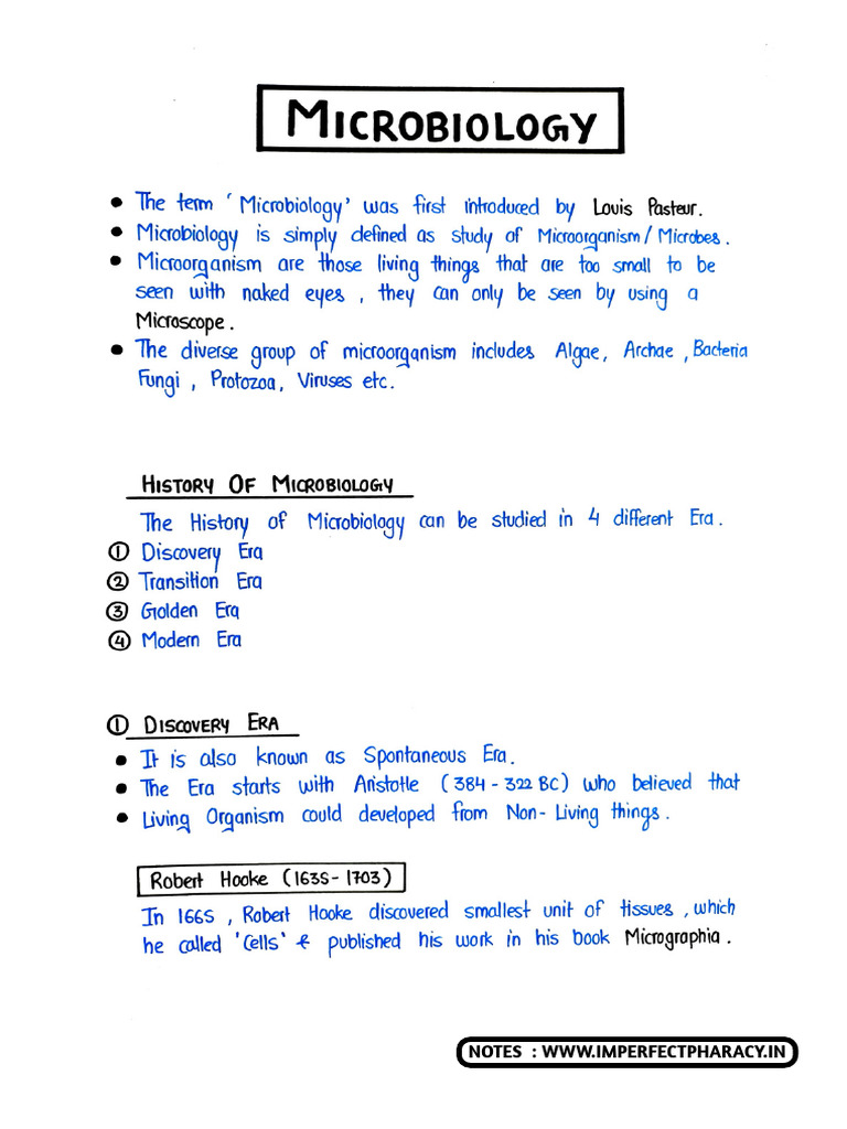 UNIT 1 Microbiology Cut Imperfect Pharmacy | PDF
