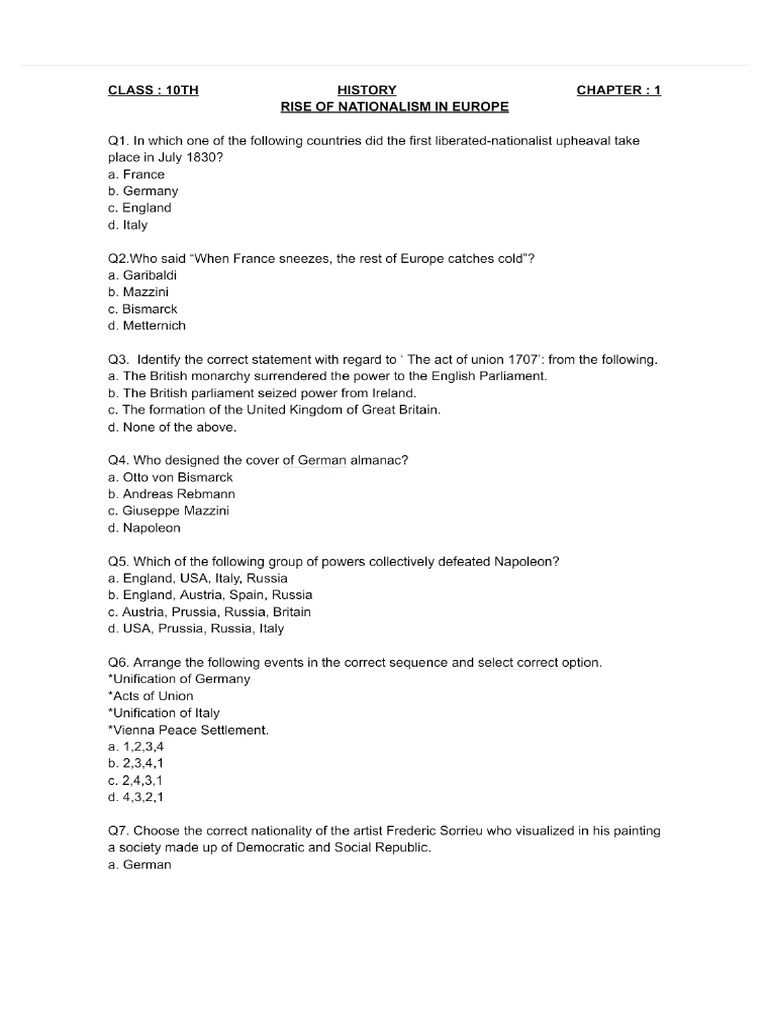 History 1 Practice Paper | PDF