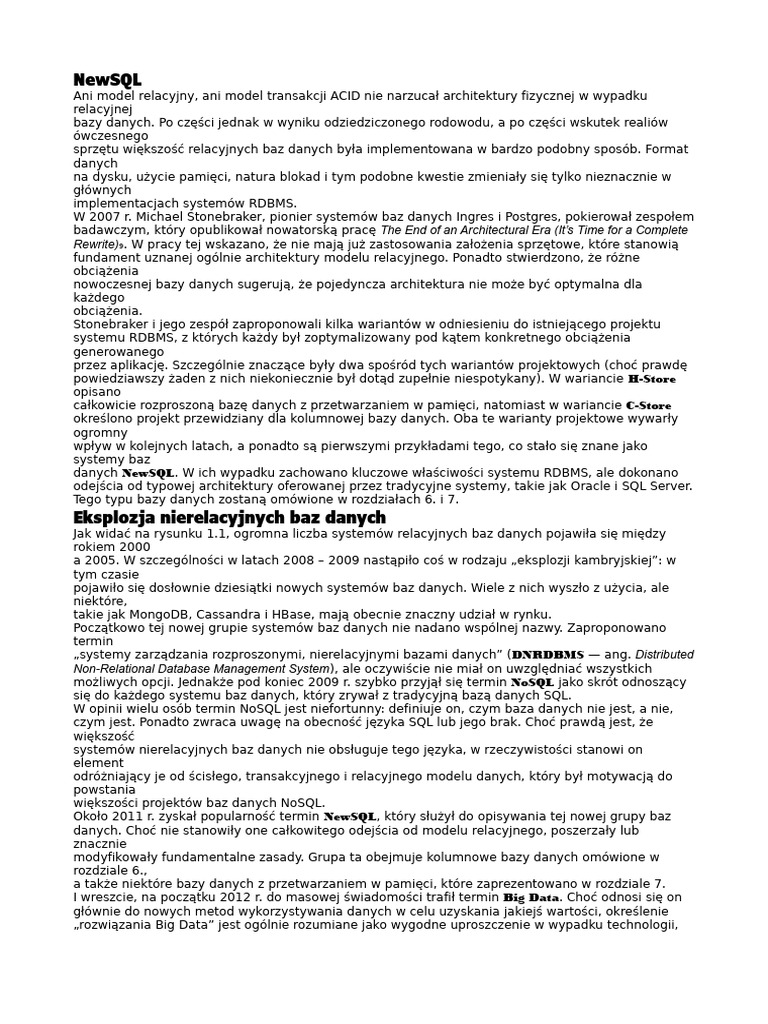NoSql 1 | PDF