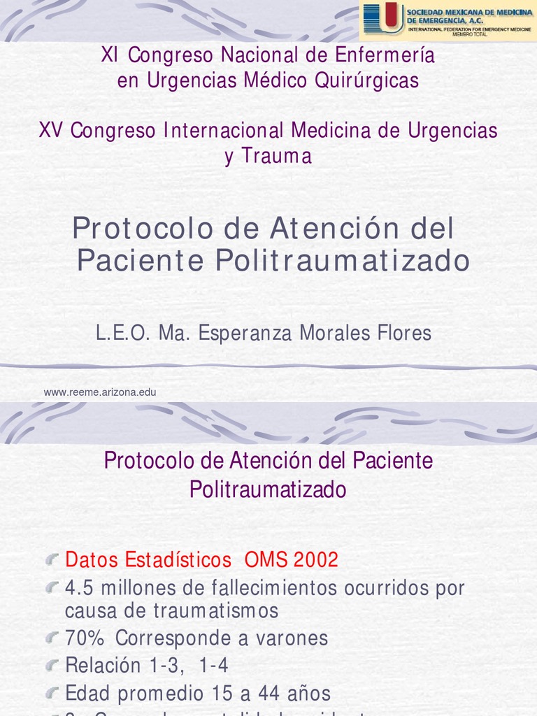 El paciente politraumatizado | Evidencia basada en medicina | Lesión
