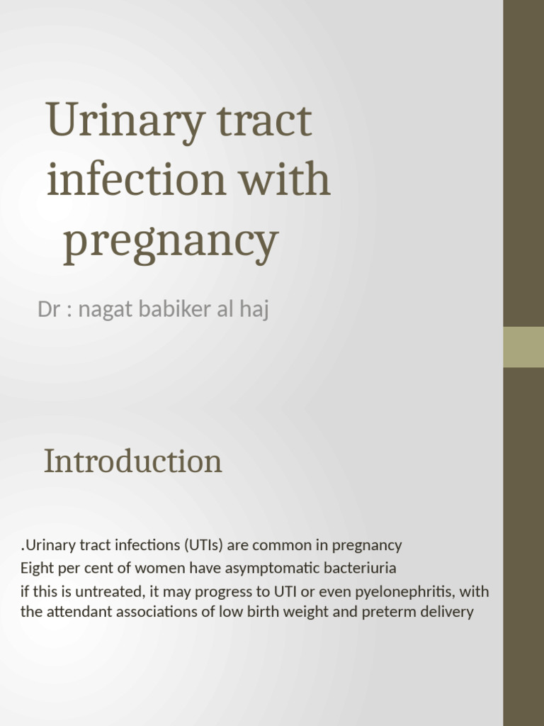 Urinary Tract Infection With Pregnancy | PDF | Urinary Tract Infection ...