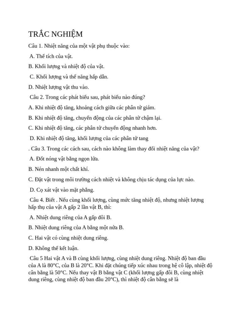 De Vat Ly To 3 | PDF