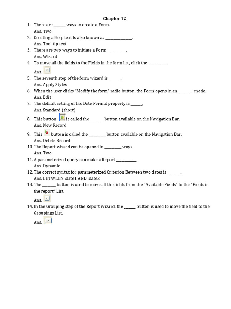 Form and Report Wizard Essentials | PDF