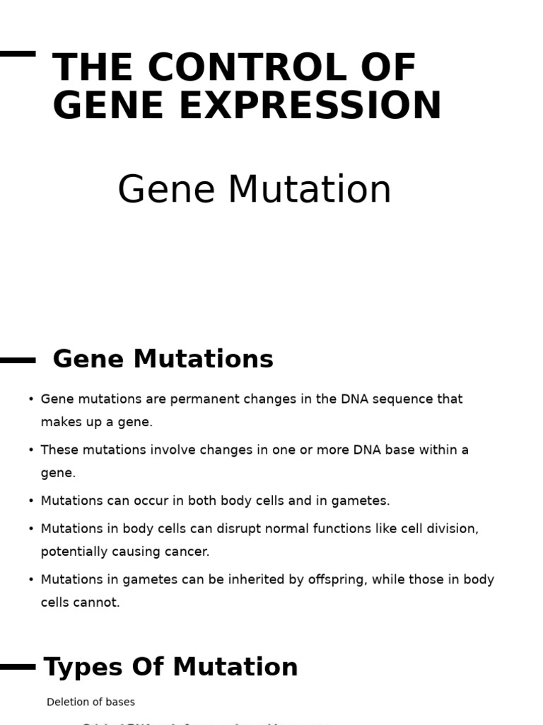 Control of Gene Expression | PDF | Epigenetics | Dna