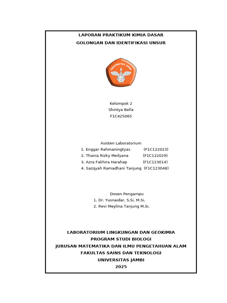 Cover Kimia Golongan-Ssin | PDF