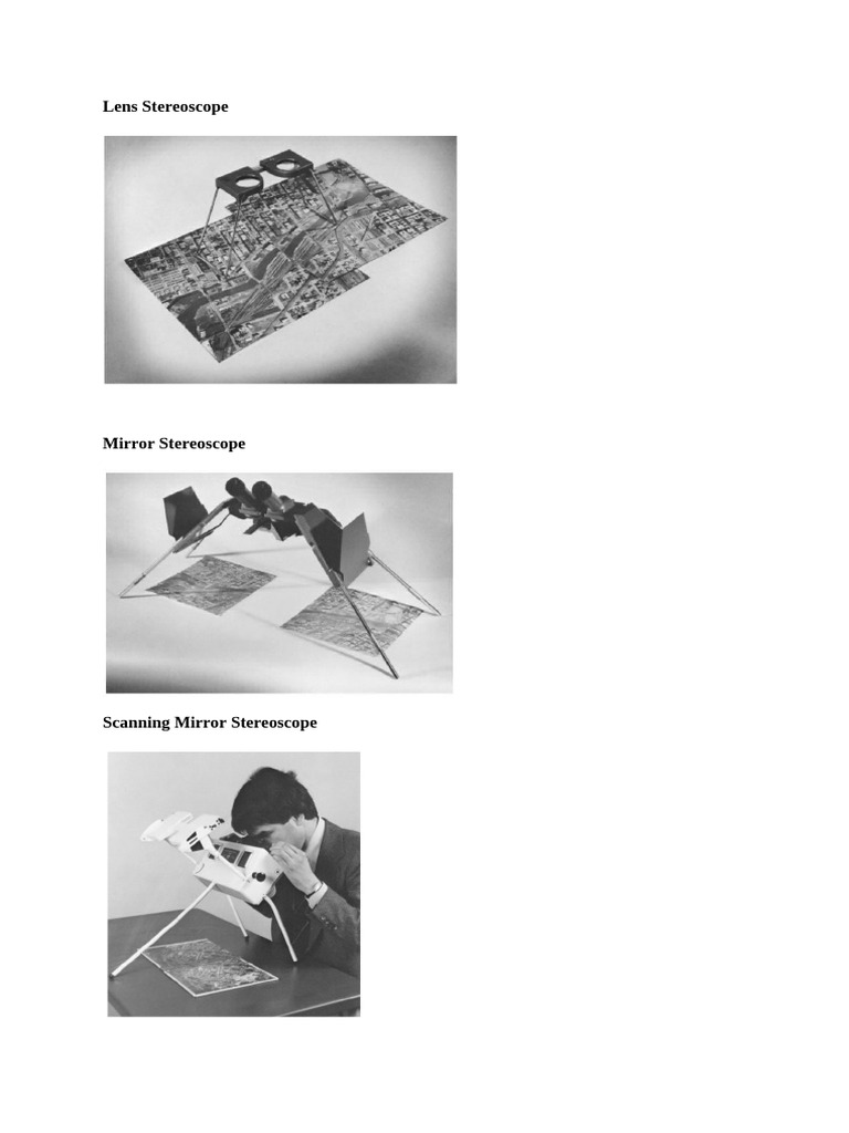 Types of Stereoscopes | PDF